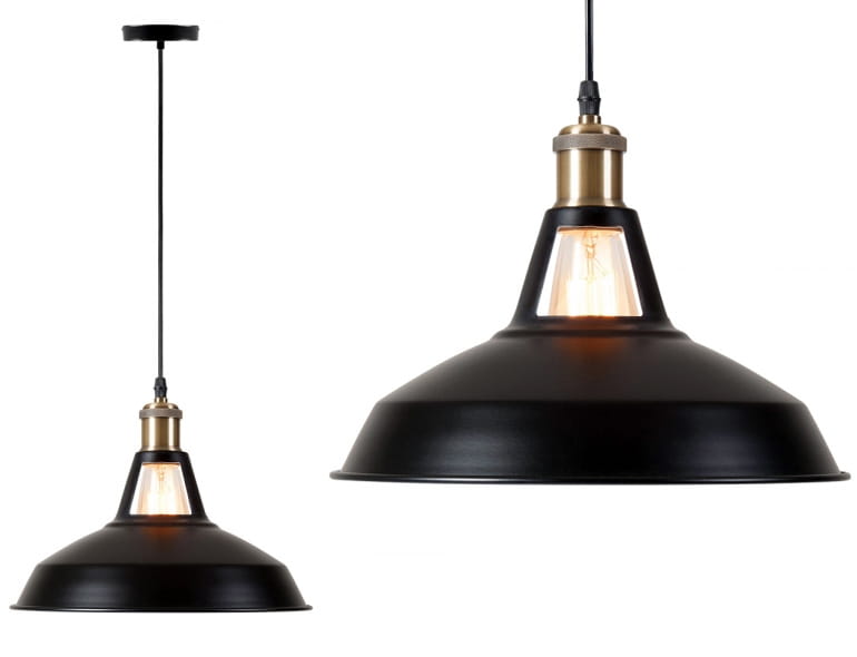 Lampa wisząca Retro Edison Loft E27 czarna - Lampy wiszące - LED - HURT